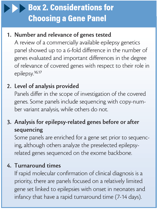 Genetic Testing in the Care of Patients With Epilepsy