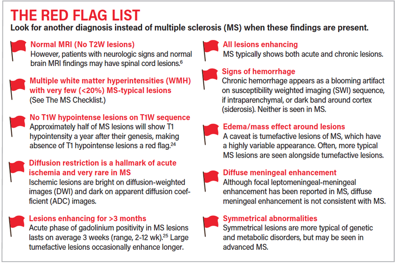 The Multiple Sclerosis Lesion Checklist