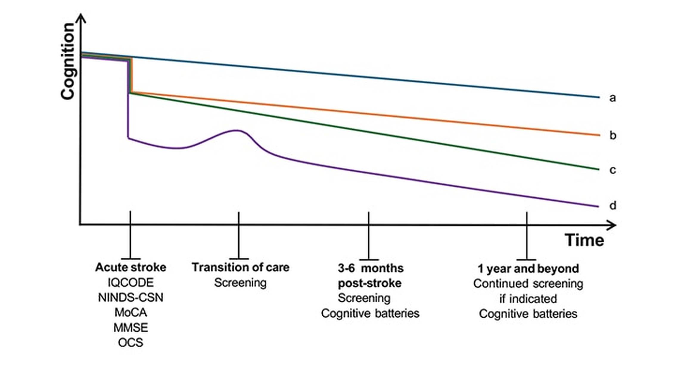 Poststroke Cognitive Impairment and Dementia
