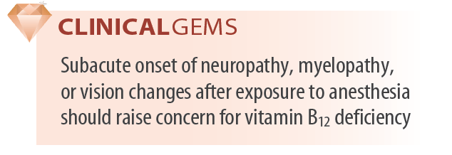 Peripheral Neuropathy Caused by Vitamin B12 Deficiency