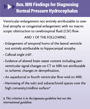 Normal Pressure Hydrocephalus