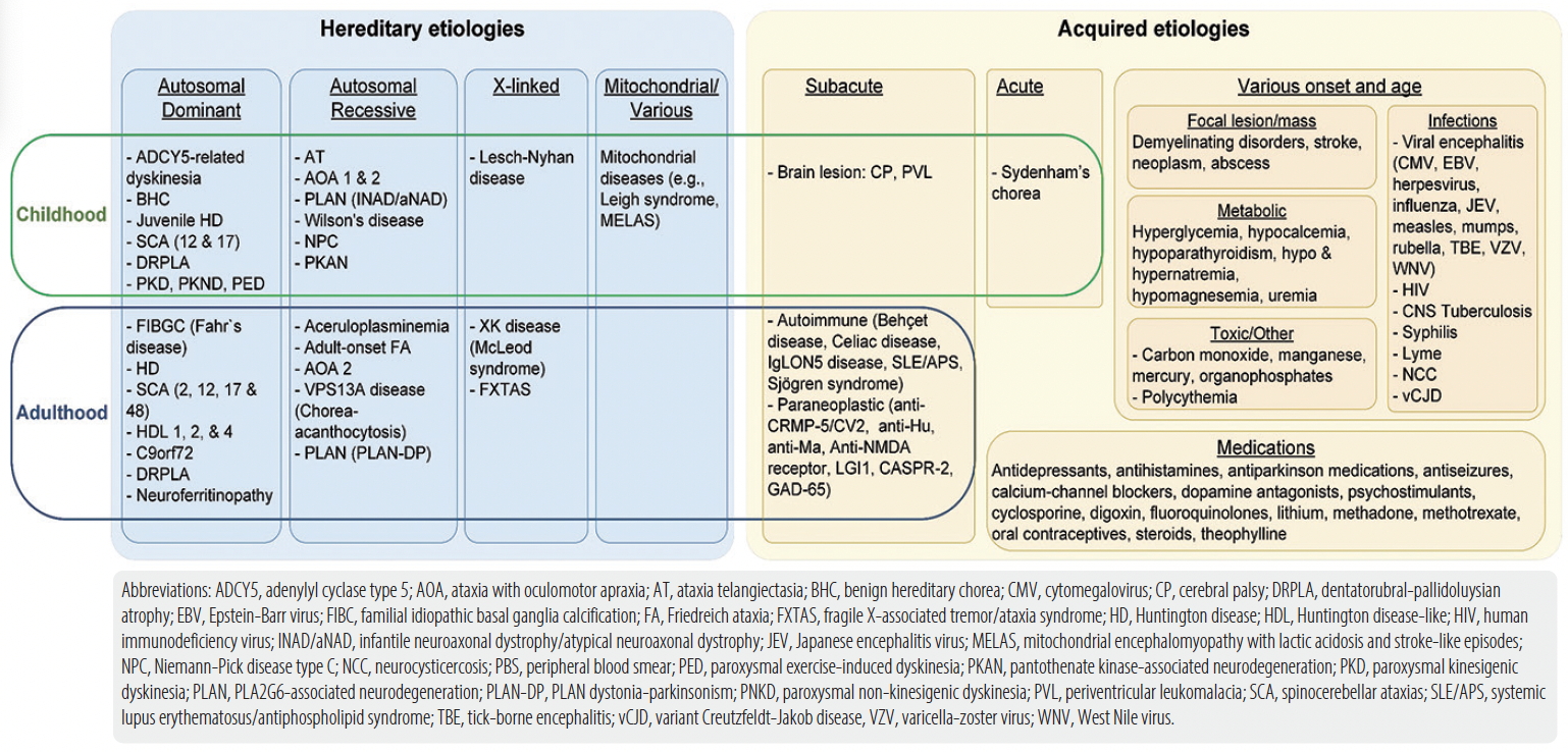 Clinical Approach to the Diagnostic Evaluation of Chorea