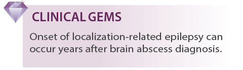 Focal Status Epilepticus 9 Years After Brain Abscess