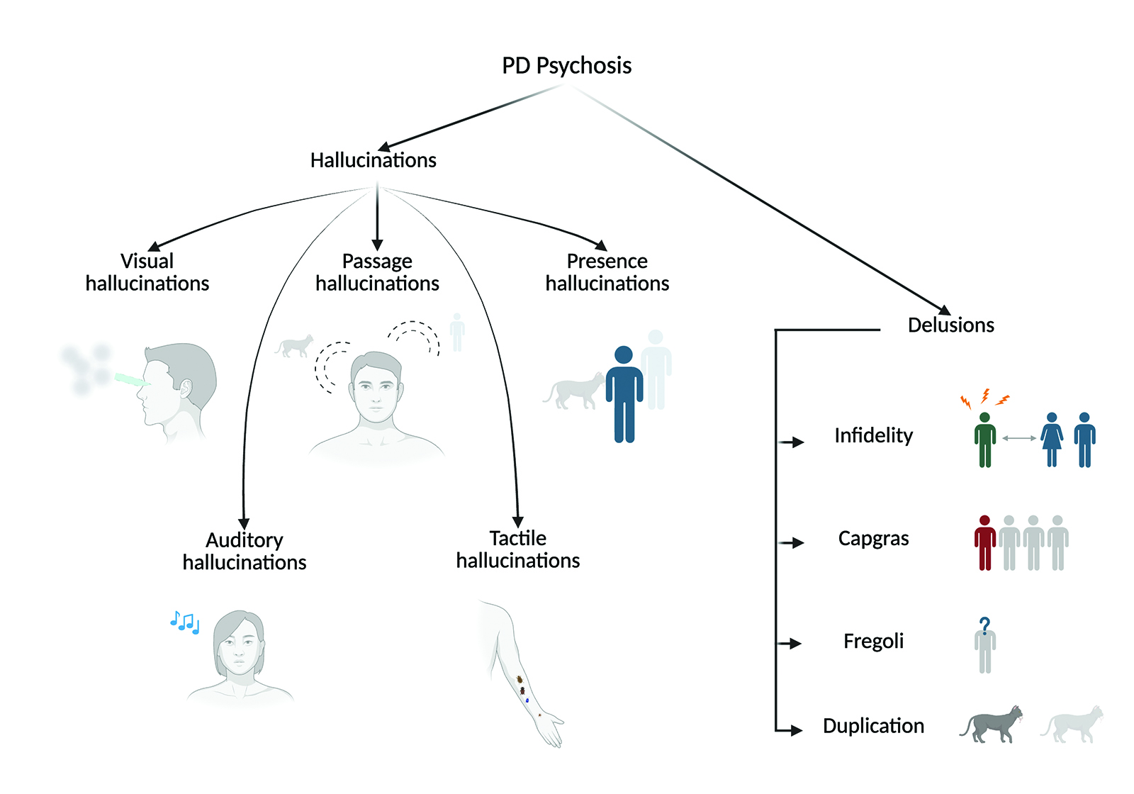 Dementia and Psychosis in Individuals With Parkinson Disease