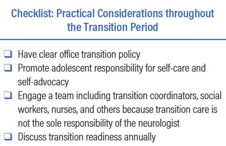 Medical Transition from Pediatric to Adult Care in Neurology
